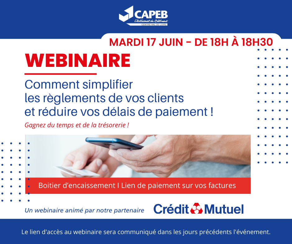 Webinaire "Comment simplifier les règlements de vos clients et réduire vos délais de paiement ...